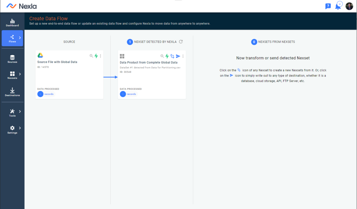 Partition and Transform Data with Unique Rules and Destinations | Nexla