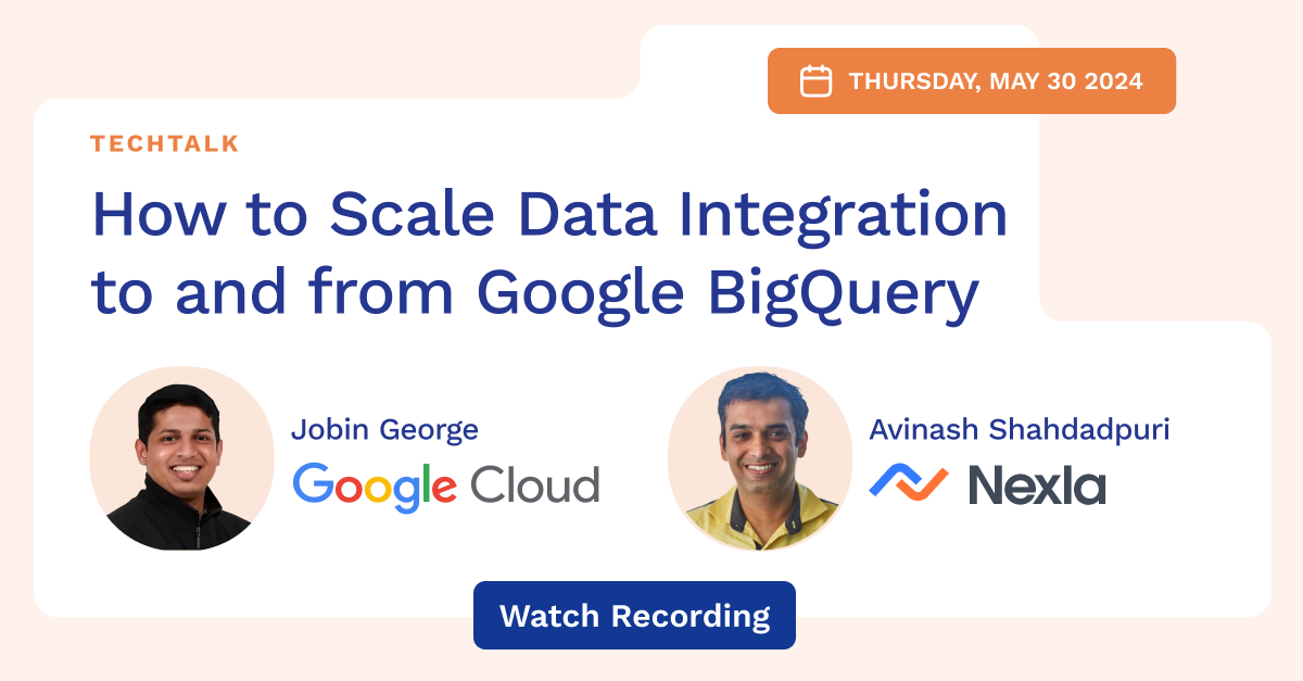 How to Scale Data Integration to and from Google BigQuery | Nexla
