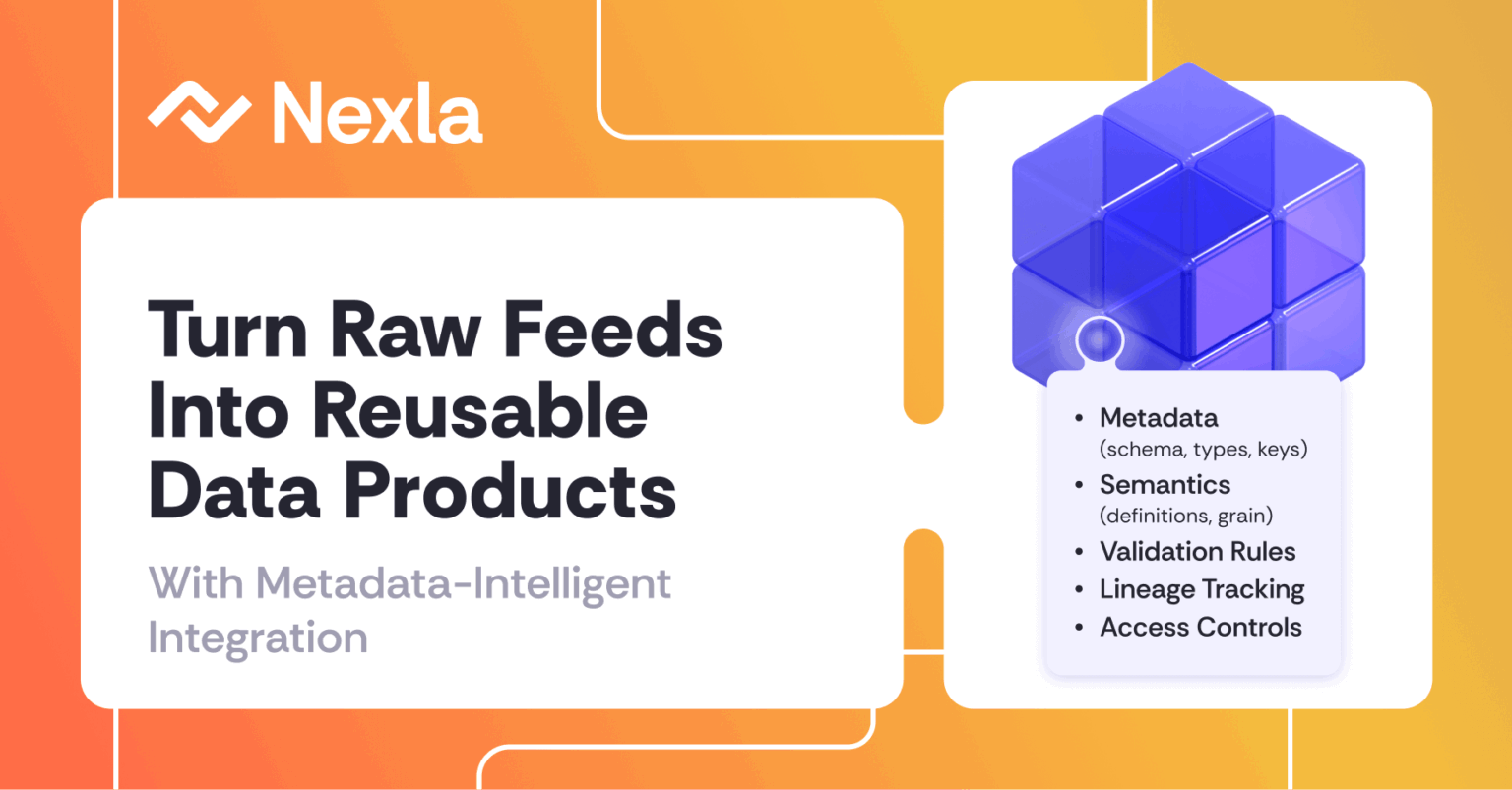 Turn Raw Feeds Into Reusable Data Products | Nexla